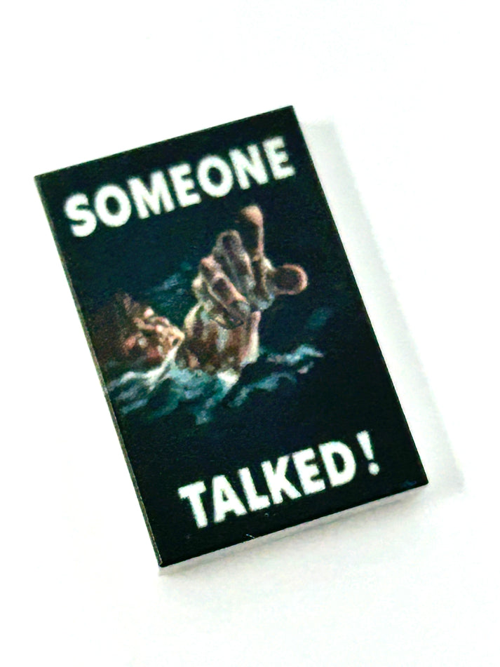 US WW2 poster Someone talked! 23 – Panzer Bricklabs