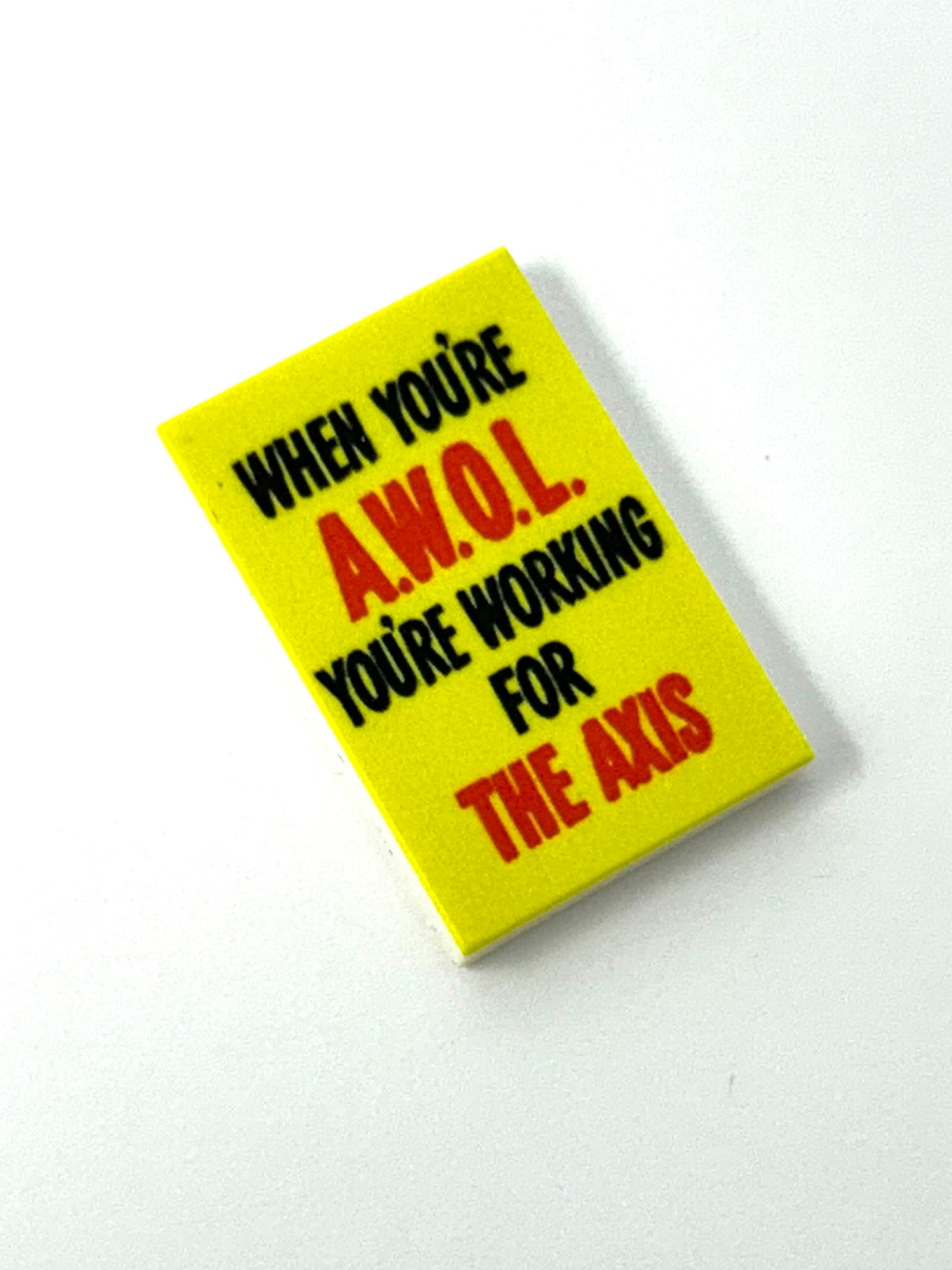 US WW2 poster AWOL 42 – Panzer Bricklabs