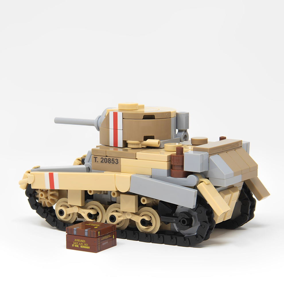 Stuart Mk. III (M3A1) - North Africa | 1:45 Scale. – Panzer Bricklabs