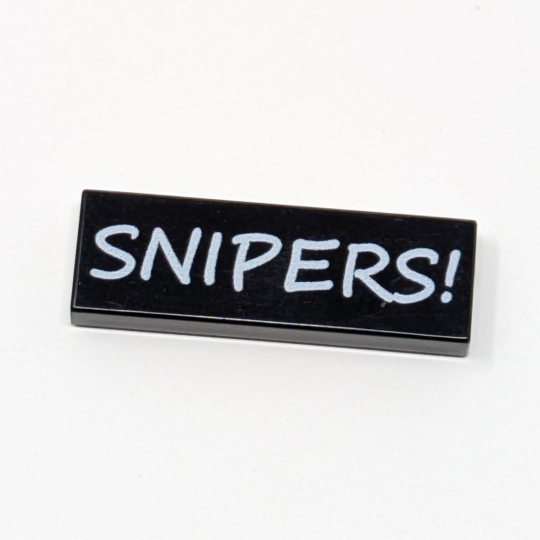 Sniper Warning Sign - 1x3 Tile – Panzer Bricklabs