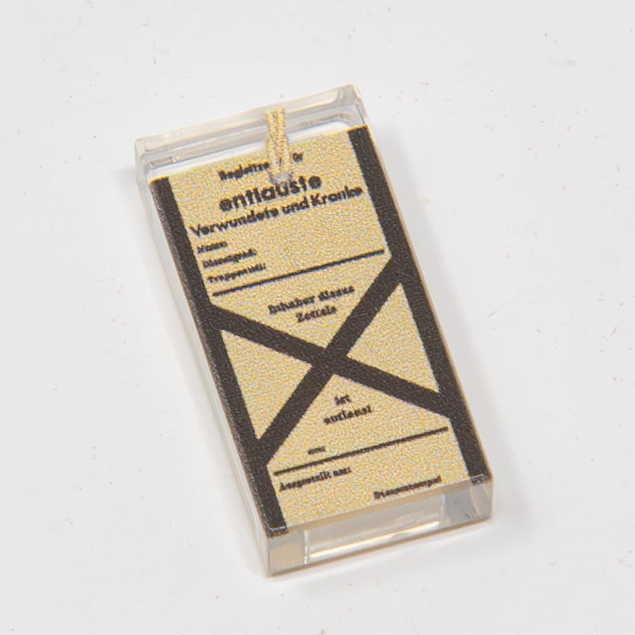 WW2 German Tag For Deloused Unused – Panzer Bricklabs