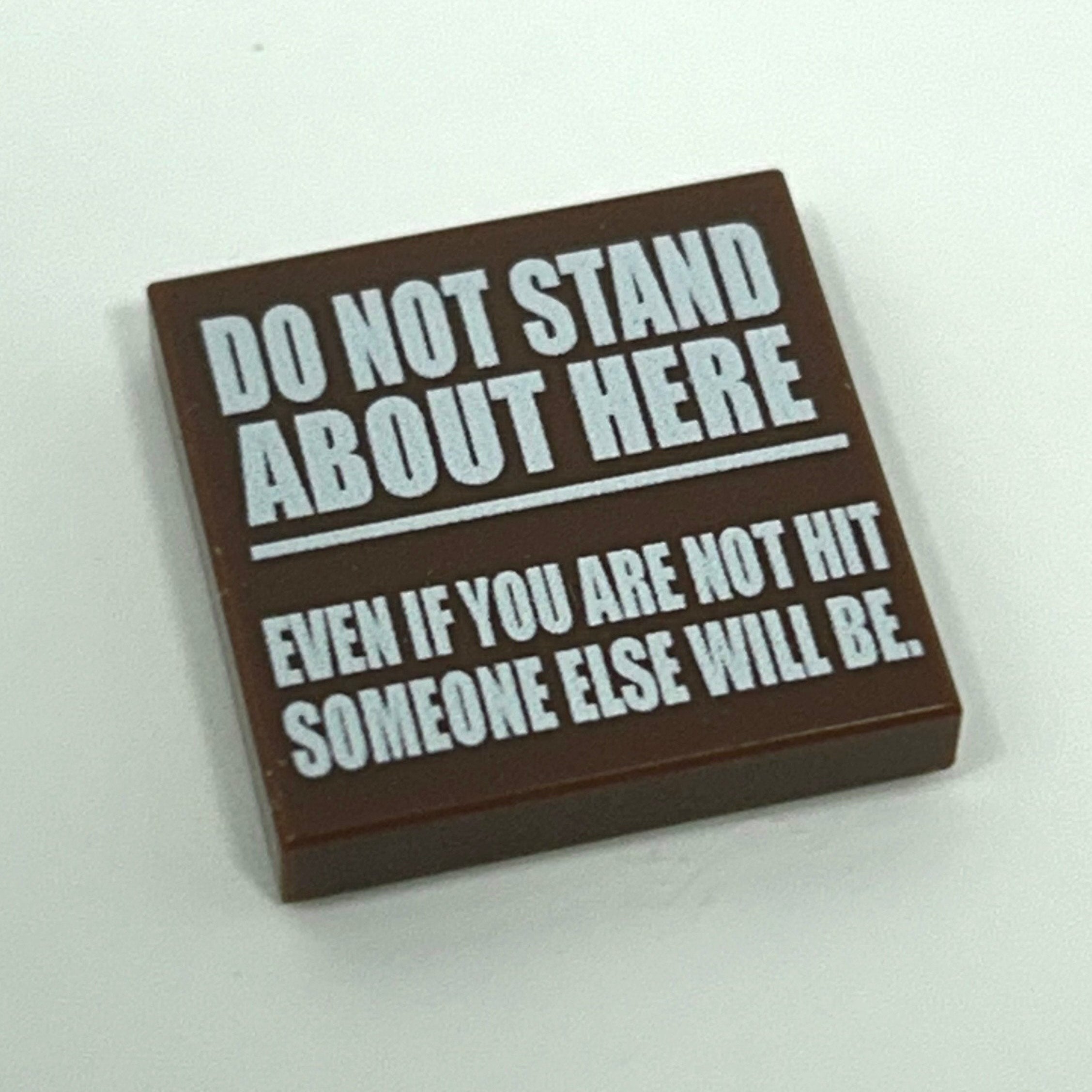 WW1 Sign Do not stand about here. Even if you are not hit someone else ...