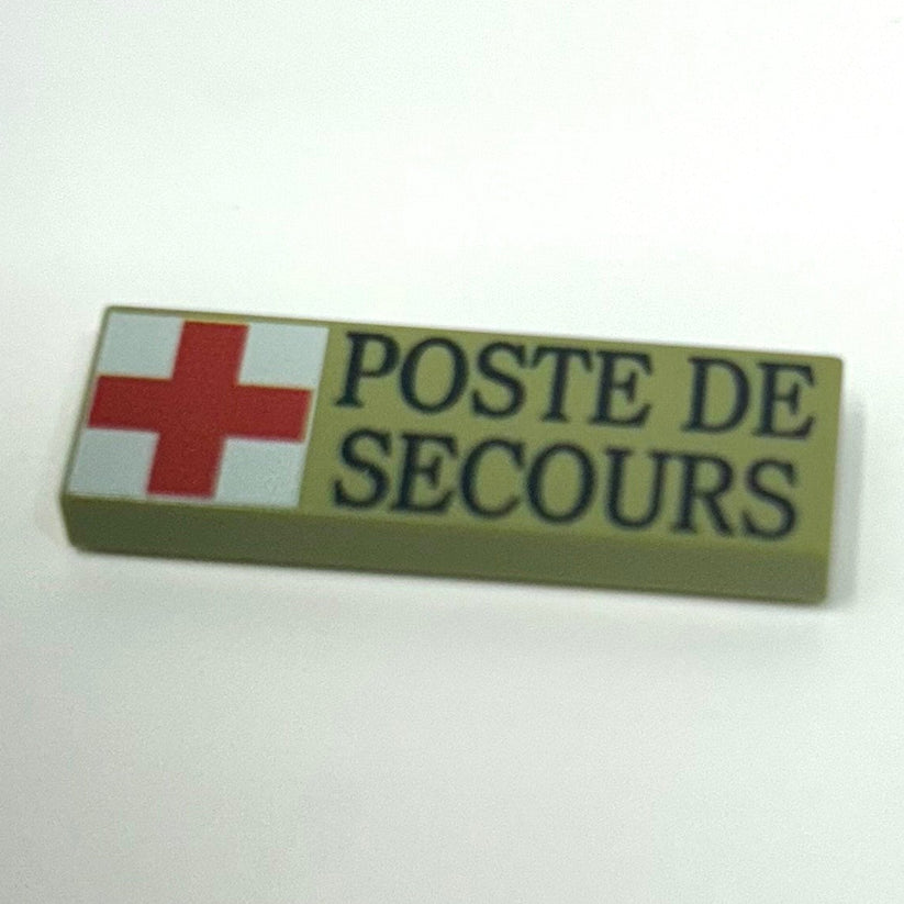 WW1 French Sign Poste De Secours (First Aid Station) – Panzer Bricklabs