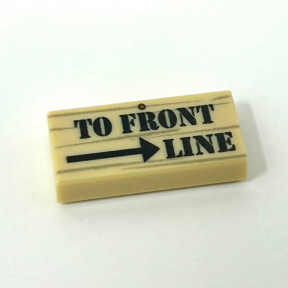 WW1 Sign To Front Line – Panzer Bricklabs