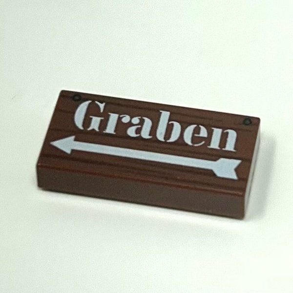 WW1 German Sign Graben (Trench) – Panzer Bricklabs
