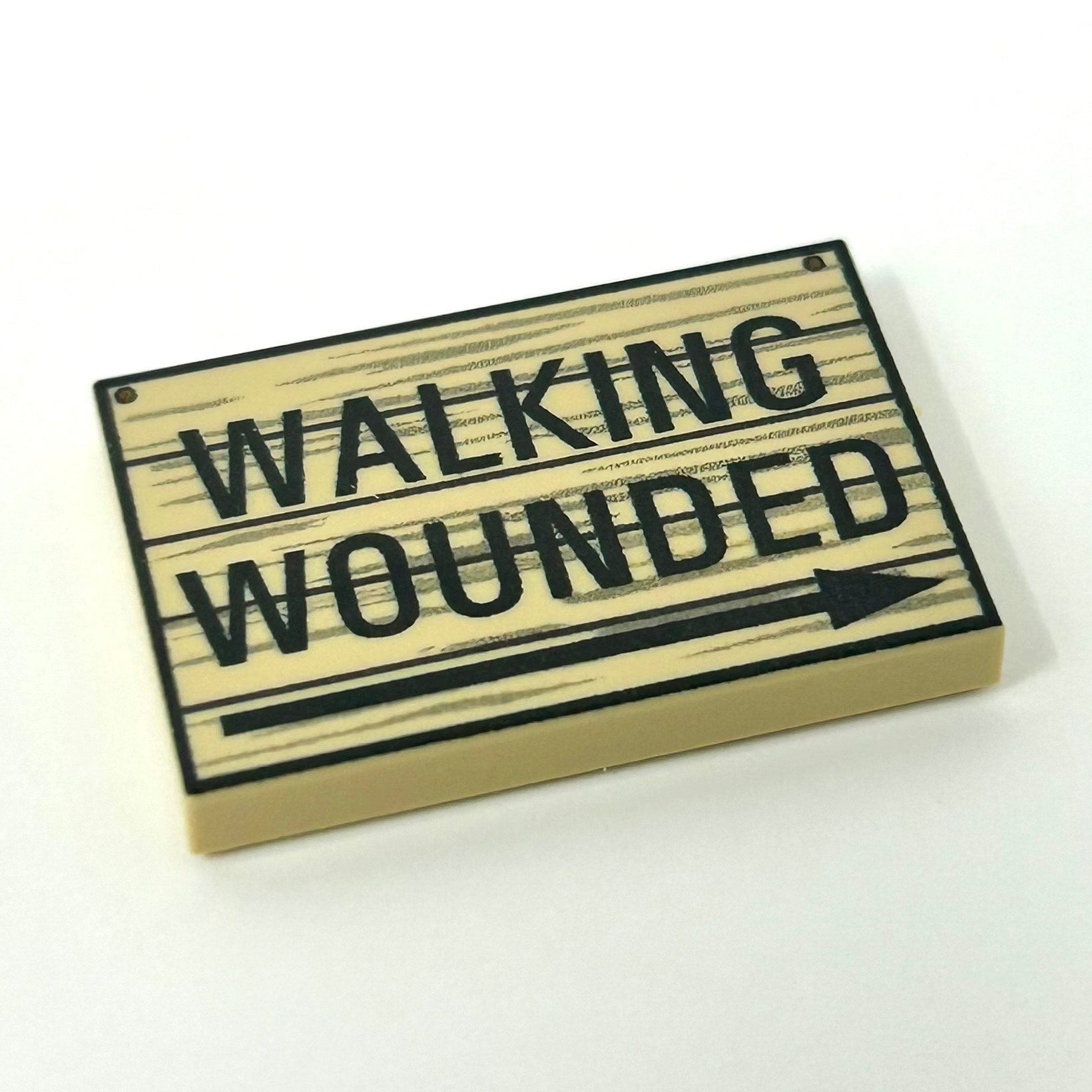 WW1 Sign Walking Wounded – Panzer Bricklabs